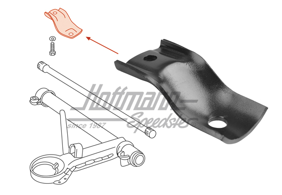Safety bar, transverse control arm, front, 911/912 | 521-4052-10