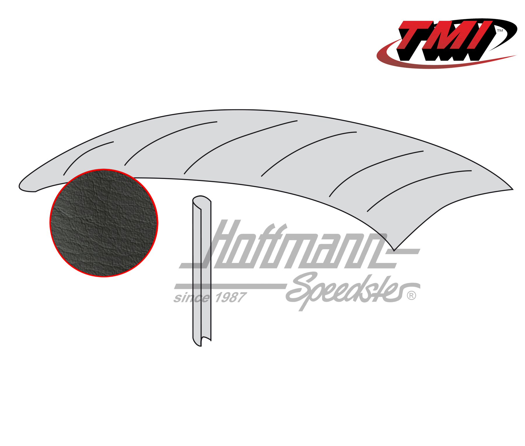 Techo, Style original, liso, negro, 46-52 | 055-7190-50