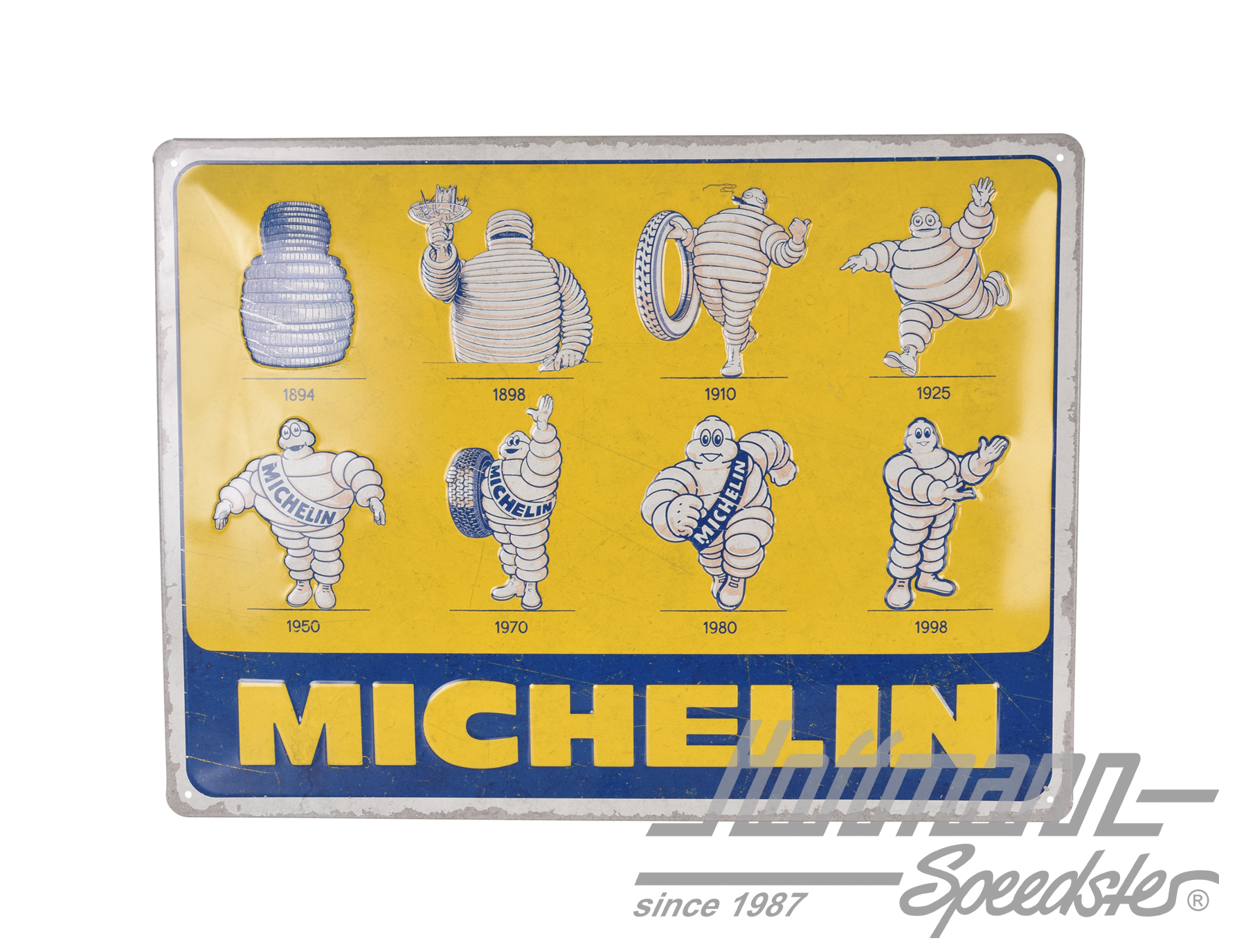 Blechschild, Michelin, Logo-Evolution | 23359 | 021-0177-63
